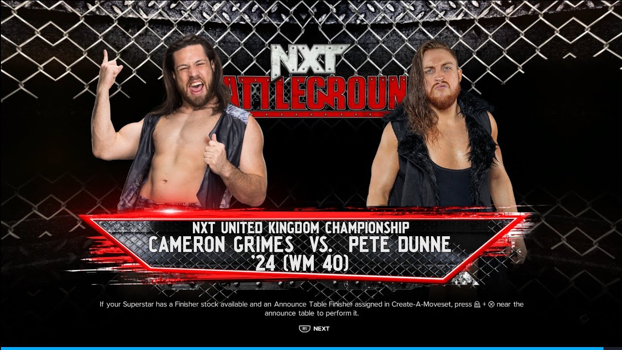 Cameron Grimes vs Pete Dunne | NXT United Kingdom Championship | WWE ...