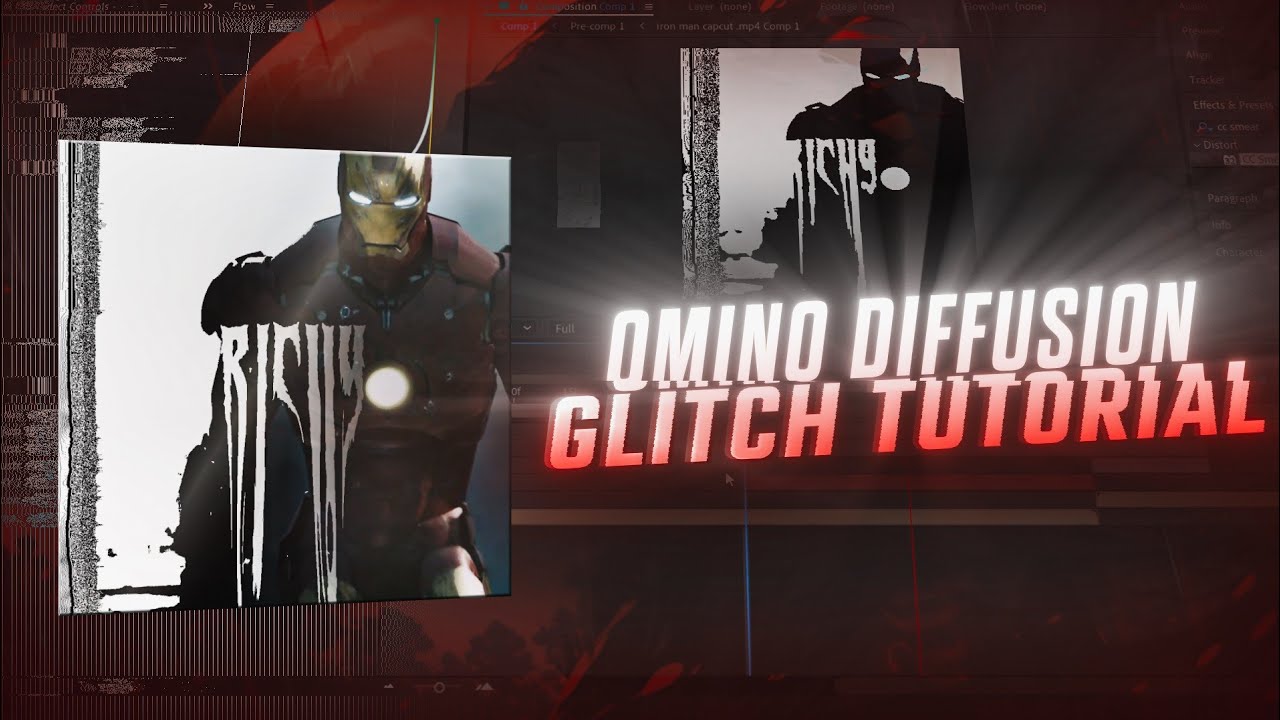 Omino Diffusion Glitch Transitions || AFTER EFFECTS TUTORIAL - YouTube