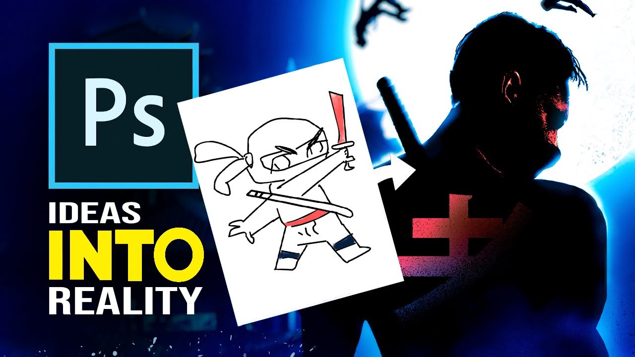 Unlocking the Secrets of Ninja | Photoshop Speed Art! - YouTube