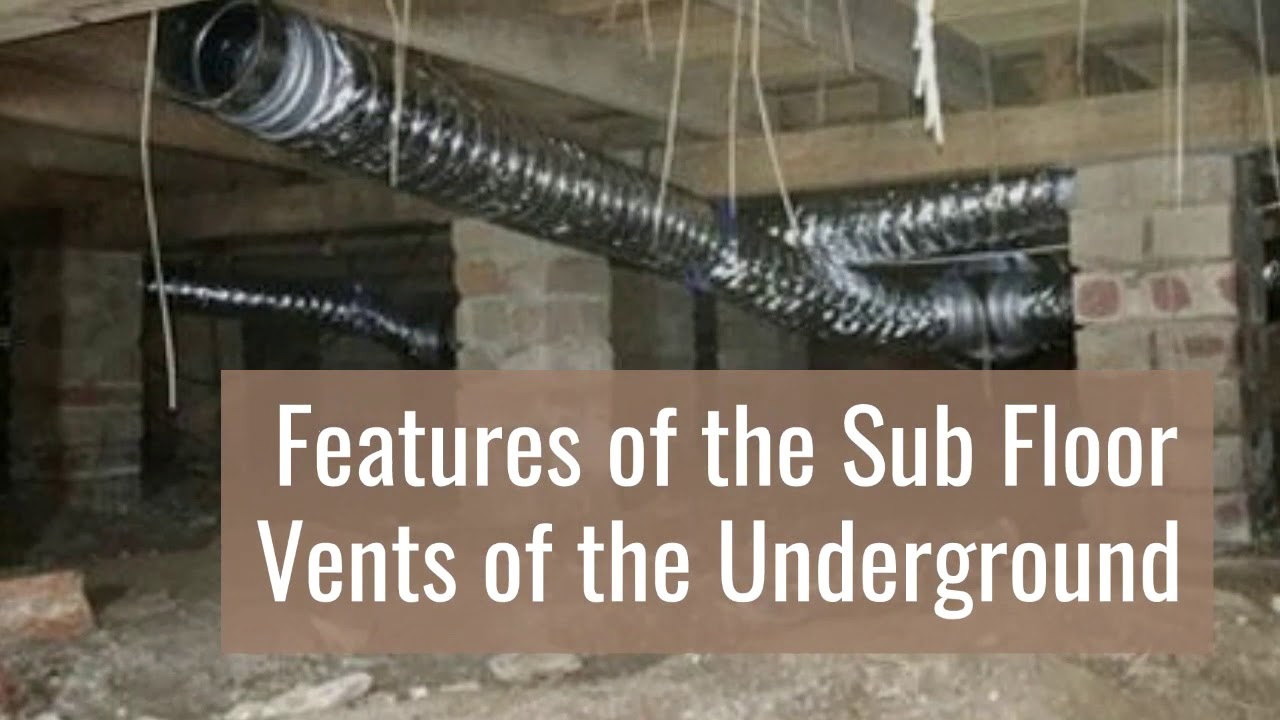 Setting Up Sub Floor Vents of a House - YouTube