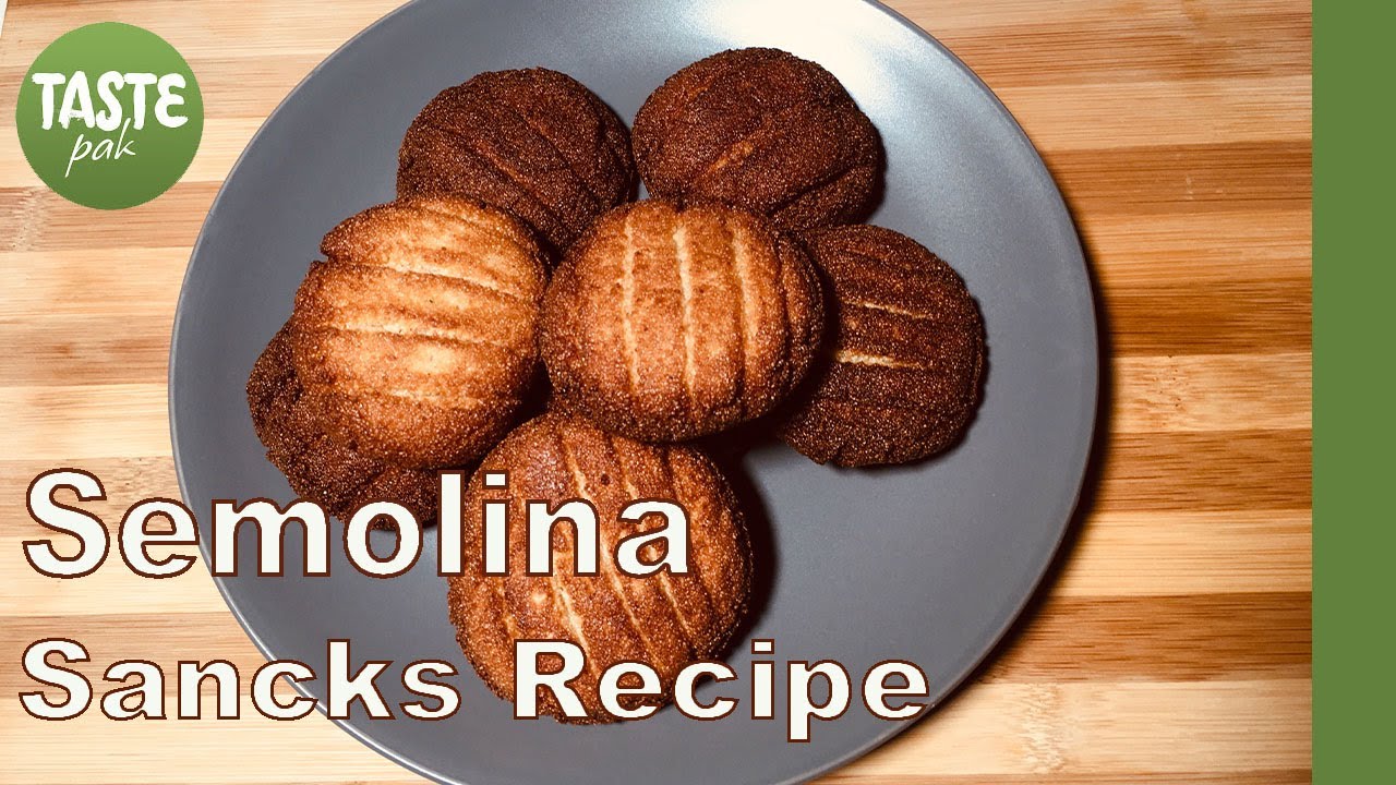 How to make Semolina Snacks Recipe by Taste Pak| Instant Fewer ...