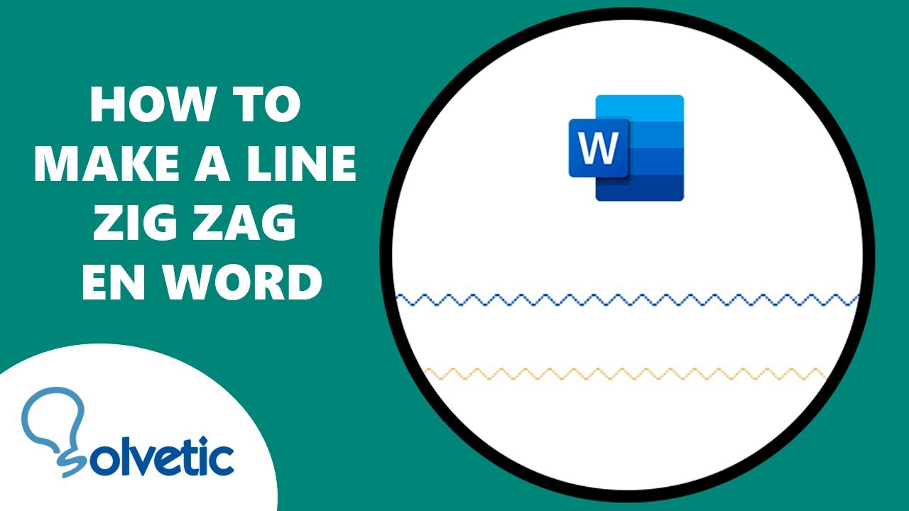 How to Make a Line Zig Zag in Word - YouTube