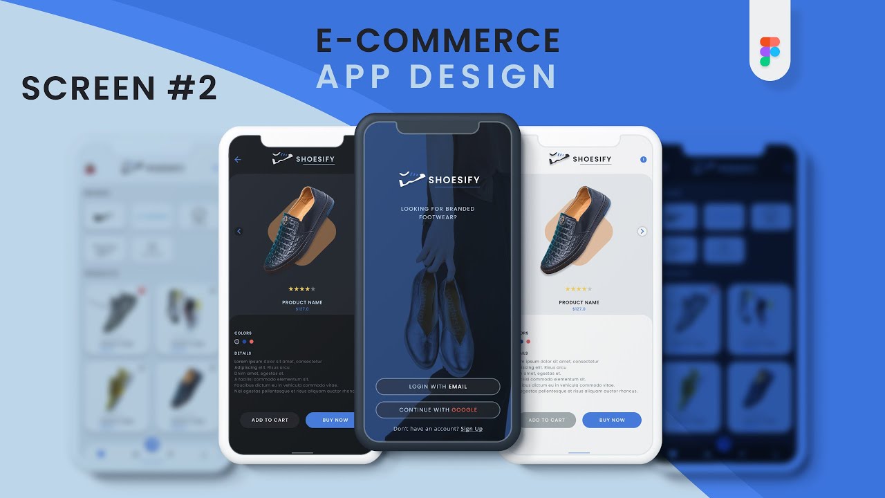Figma Mobile App tutorial | E-commerce App Design | Screen # 2 | Daring ...