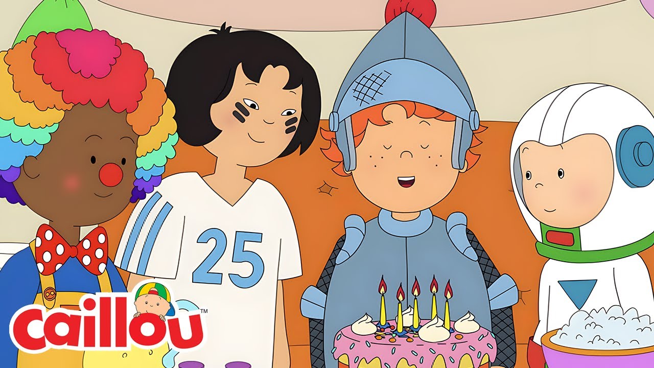 Happy Birthday Leo ★ Funny Animated Caillou | Cartoons For Kids - YouTube