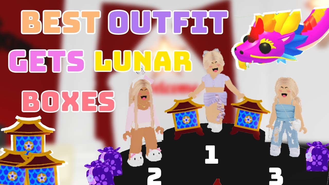 BEST OUTFIT GETS LUNAR BOXES + GIVEAWAY - Rolox Adopt Me - YouTube