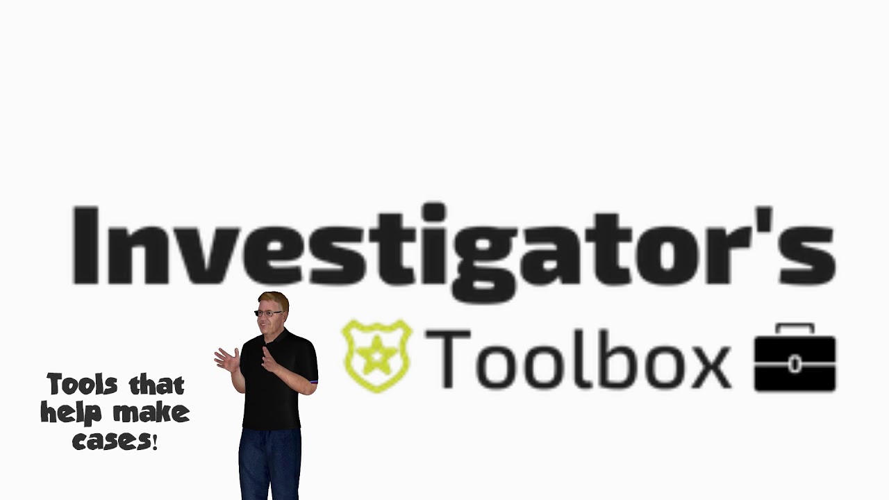 Investigator's Tool Box Welcome - YouTube