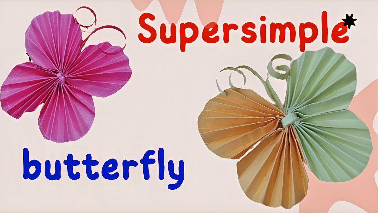 How to make a butterfly out of paper|Paper butterfly craft easy - YouTube