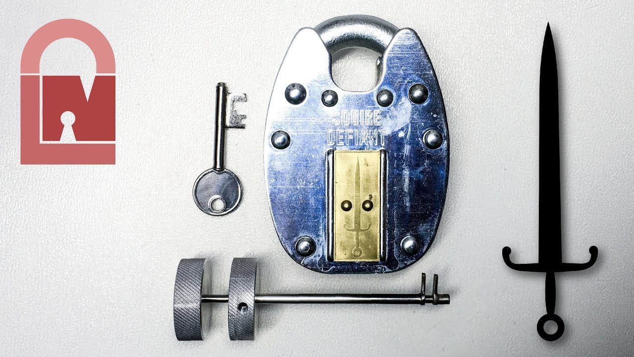 (507) Beautiful Big Squire Defiant Lever Padlock Picked - YouTube
