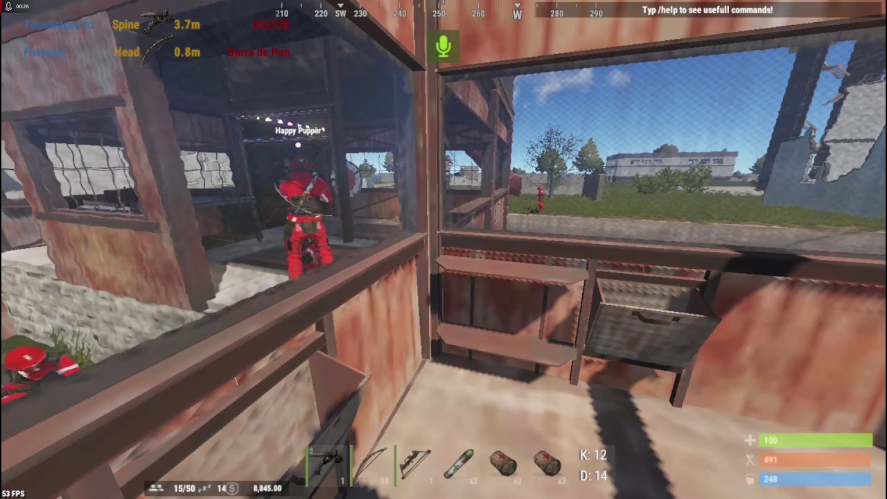 Duo on Bow Aim Training Server, Rust - YouTube