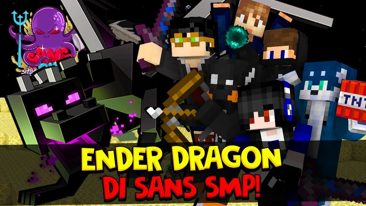 Sans SMP S5 #20 - KITA AKHIRNYA BISA MELAWAN ENDER DRAGON DI SANS SMP ...