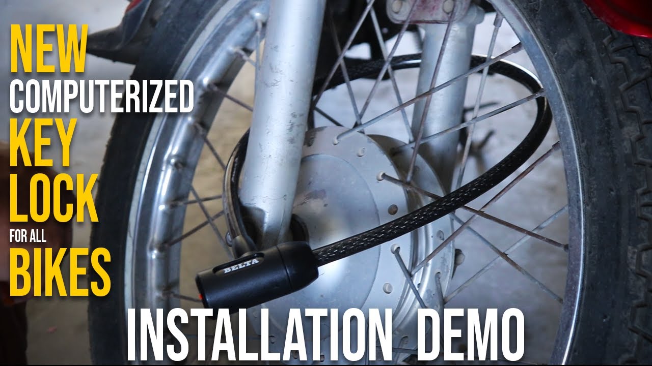 New Computerized Key Wire Lock For All Bikes | Auto Care - YouTube