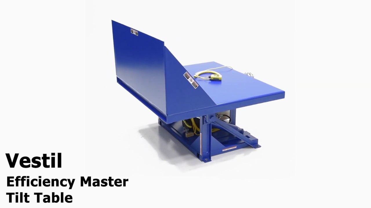 Vestil Efficiency Master Tilt Table - YouTube