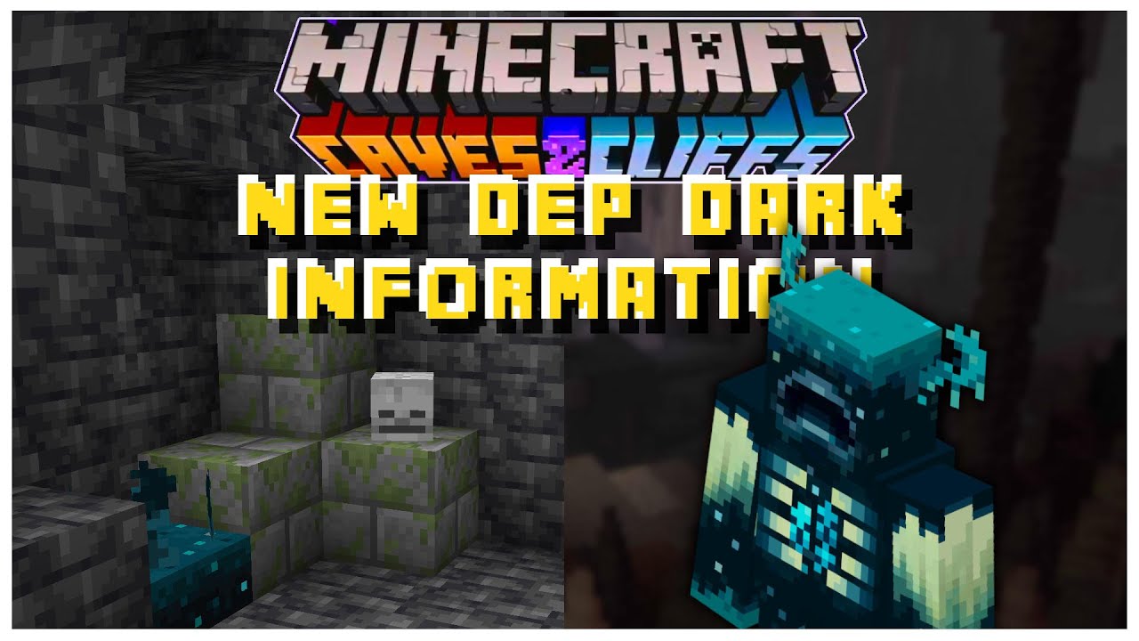NEW Deep Dark Information Revealed By Mojang | Minecraft 1.17 Caves ...
