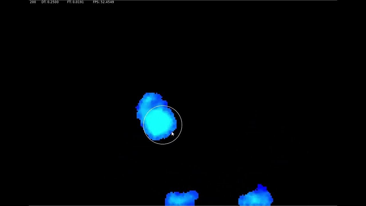 particle-based viscoelastic fluid simulation - YouTube