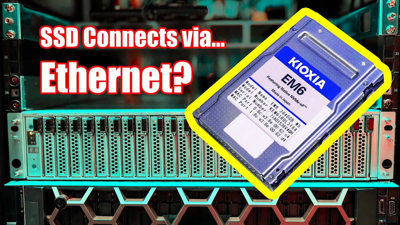Crazy Ethernet SSD Hands on with Kioxia EM6 NVMeoF SSDs - YouTube