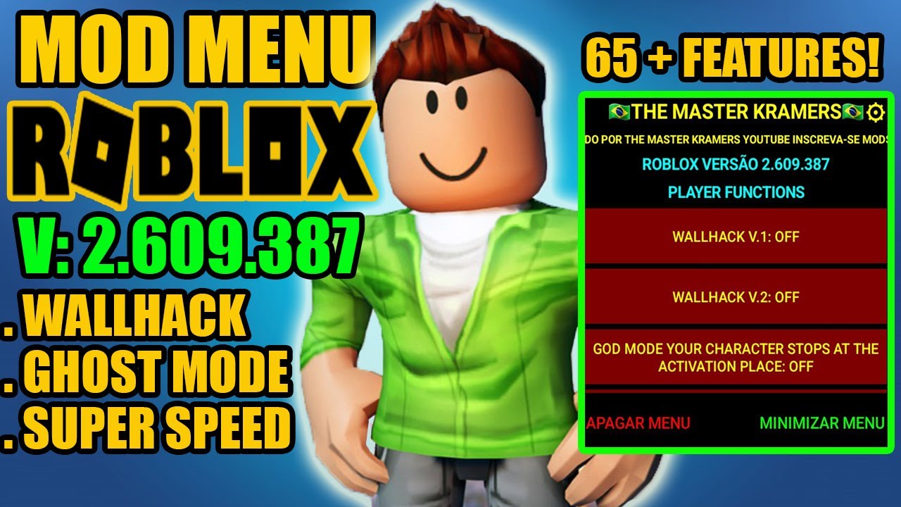 ROBLOX MOD MENU 2.609.387 SAIU NOVA ATUALIZAÇÃO DOWNLOAD! - YouTube