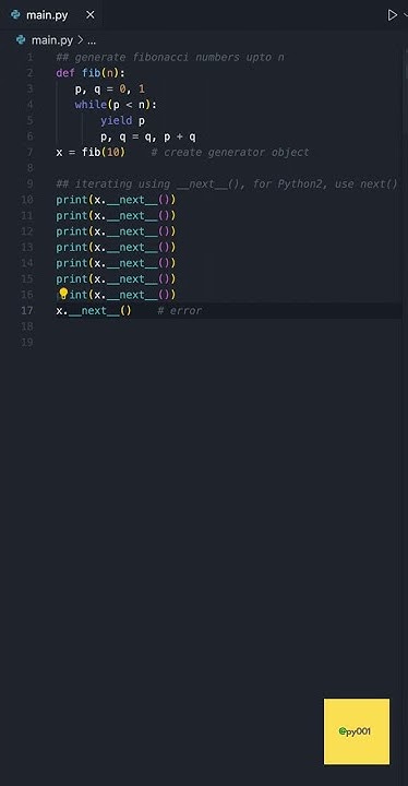What Are Generators In Python Py001 Coding Programming Python Youtube 1332