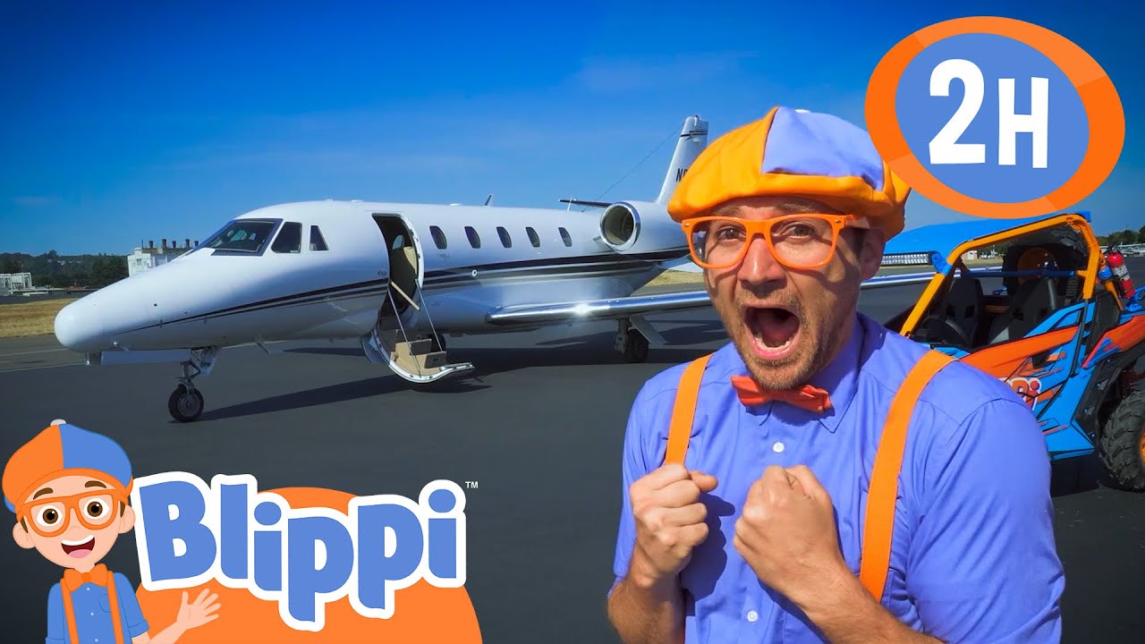 Blippi Explores a Private Jet | @Blippi - Educational Videos for Kids ...
