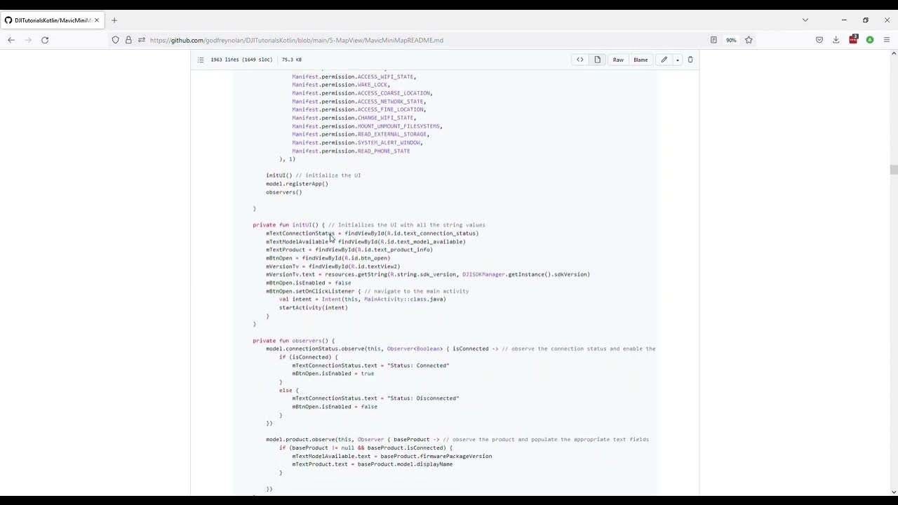 DJI SDK MapView Tutorial Walkthrough - YouTube