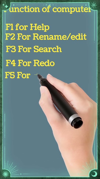 Functions Keys Of Computer F1 To F12 Shortkeys Functionkeys F1tof12keys Short Youtube