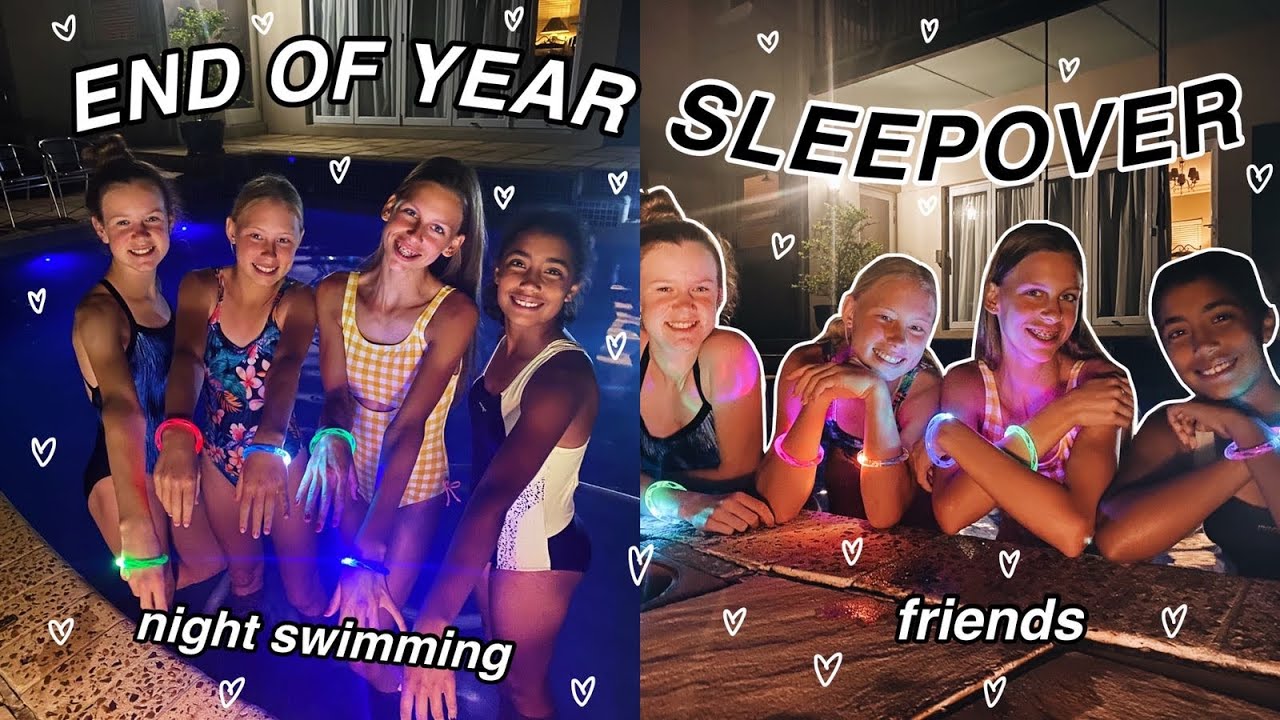 PULLING MY FIRST ALL NIGHTER...*friends+swimming+more… - YouTube