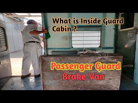 Goods Guard Cabin ! Inside view of Passenger train Brake Van ! Goods ...