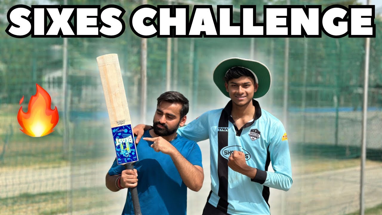 SIX HITTING CHALLENGE 🔥 | MOST SIXES IN ONE OVER | 6 BALL CHALLENGE ...