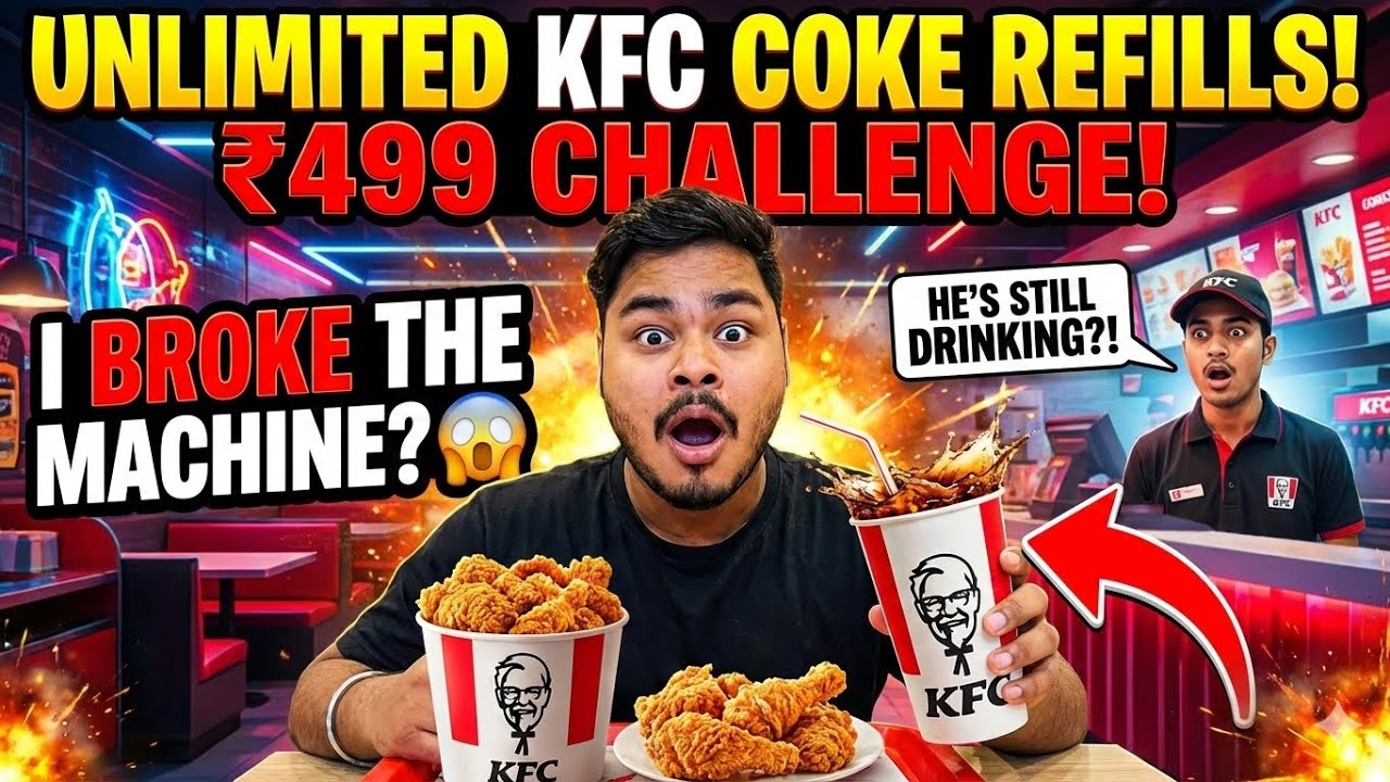 KFC Unlimited Coke 🍷😱 ( Darjeeling ) - YouTube