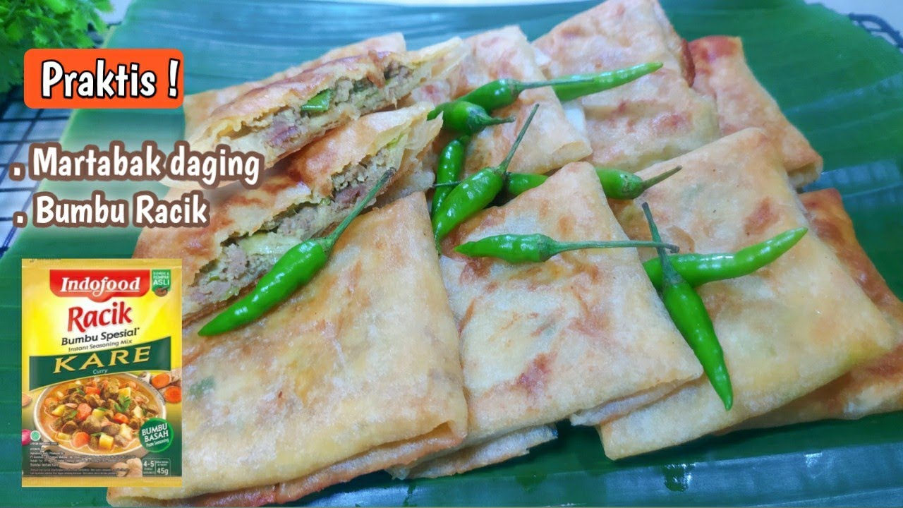 CARA MEMBUAT MARTABAK DAGING BUMBU RACIK PRAKTIS ENAK & GURIH@BundaKays ...