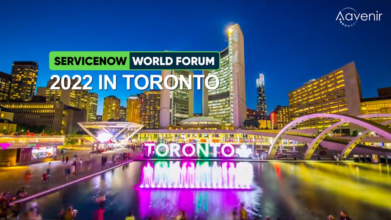 Meet Aavenir at ServiceNow World Forum, Live From Toronto - YouTube