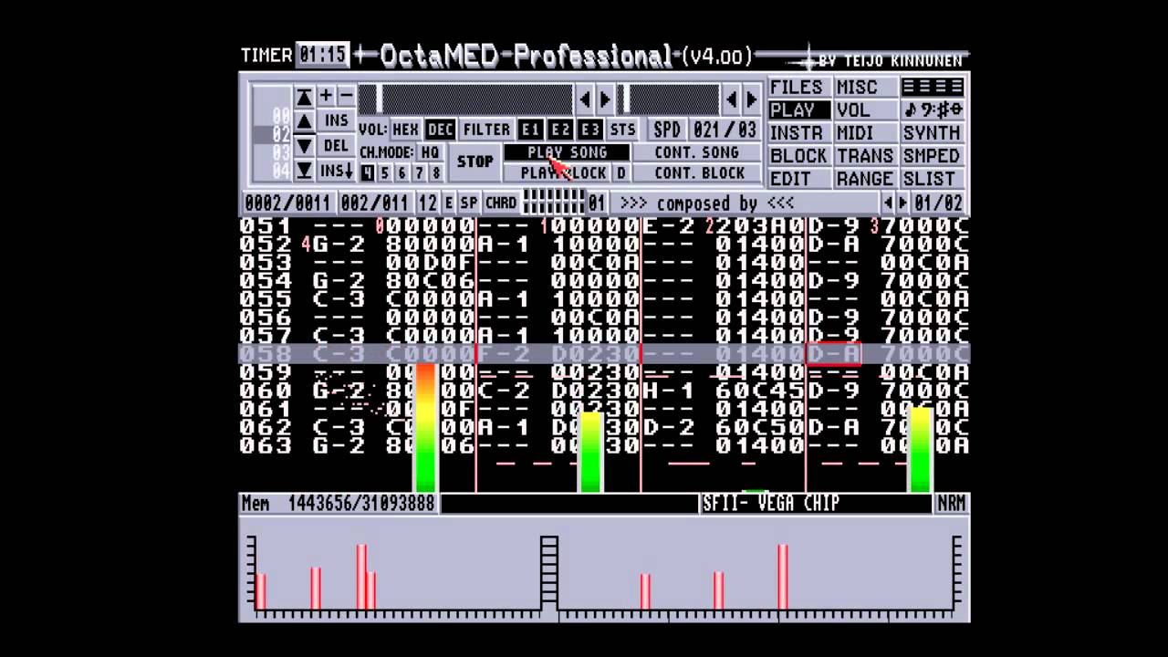 Street Fighter II Vega Stage (Octamed on Amiga) - YouTube