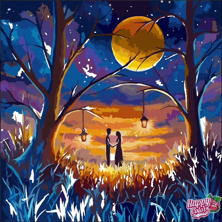 Basking in the Moonlight 🌙 Drawing Color YouTube Shorts #moonlight ...