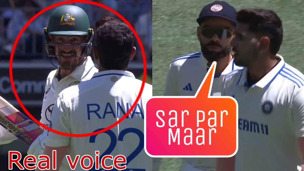 Harshit Rana vs Mitchell Starc Virat Kohli Provoking Harshit Rana to ...