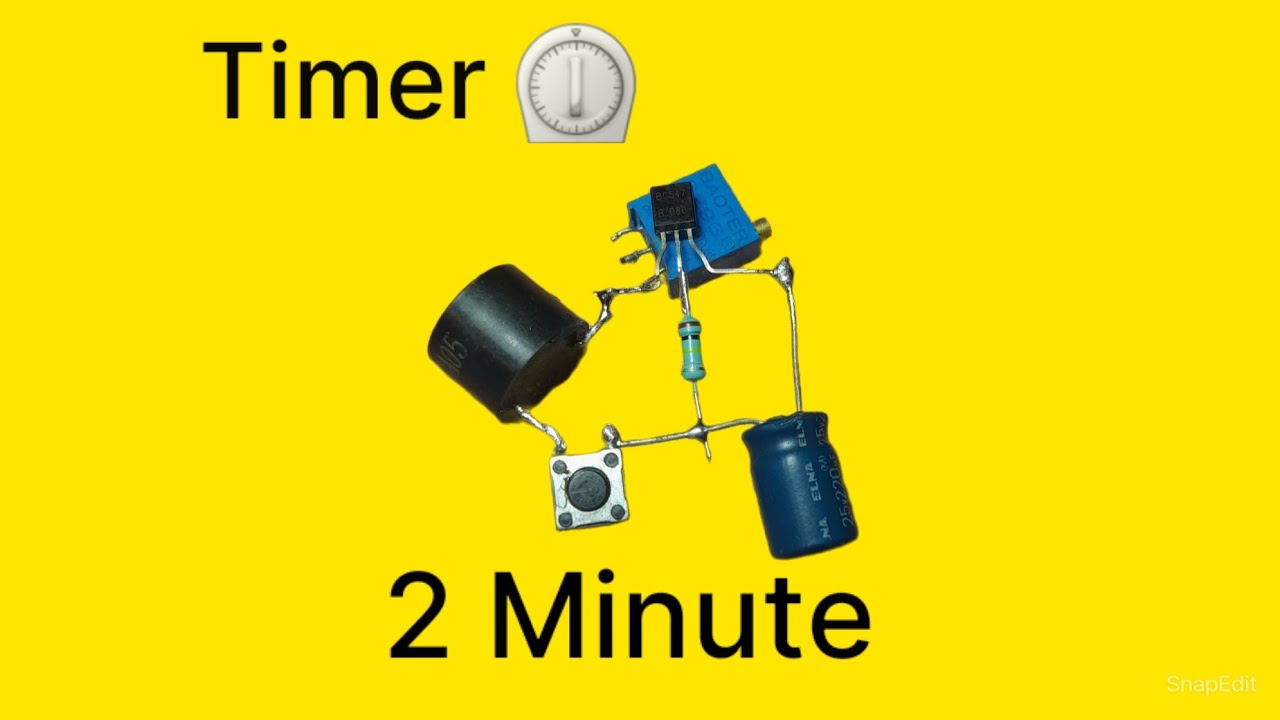 How to make simple Timer Using BC547 transistor " DIY Timer " - YouTube