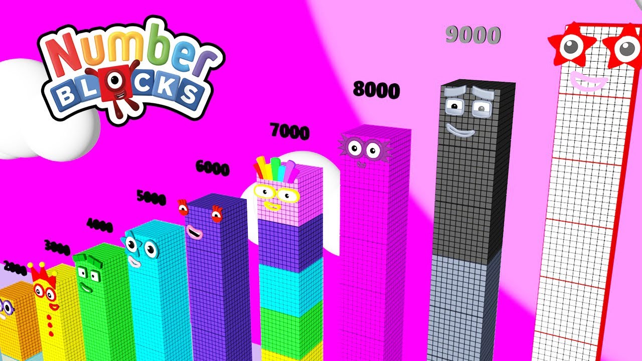 Numberblocks Step Squad 1000 to 10 000 Standing Tall Numberblocks ...