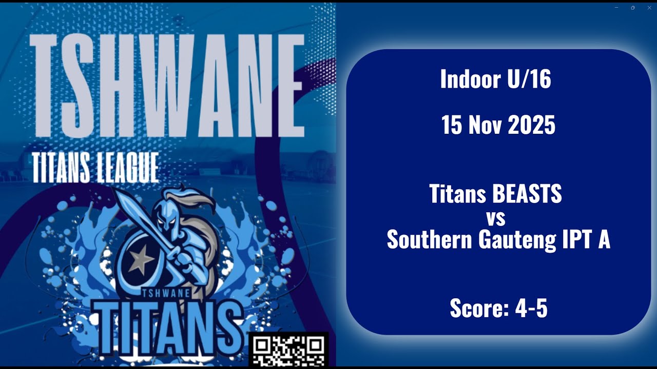 Tshwane Titans vs Southern Gauteng IPT A 15 Nov 2025 - YouTube