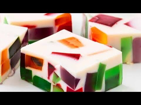 Broken glass jelly |easy recipe| creative recipe |recipe by cooking ...