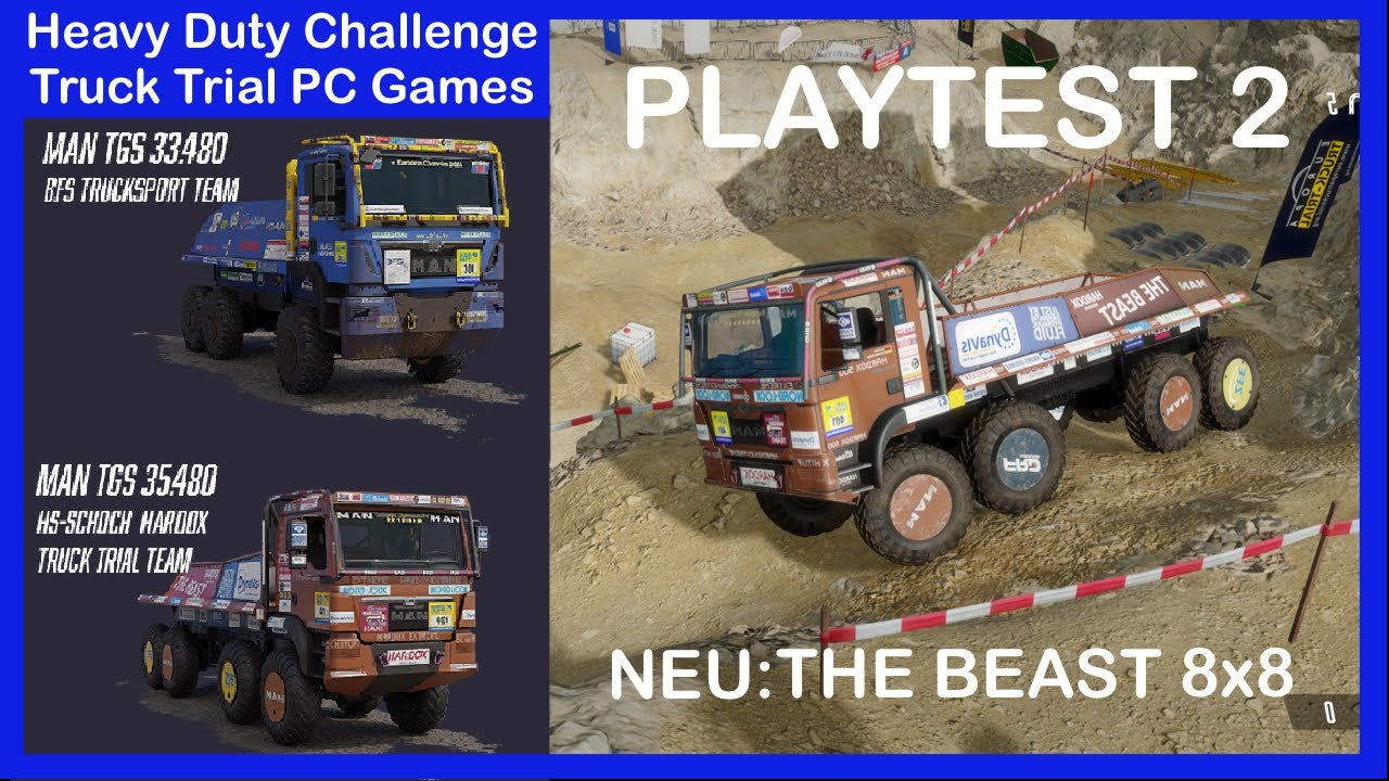 Heavy Duty Challenge Gameplay - PC Truck Trials Games Playtest 2 - YouTube