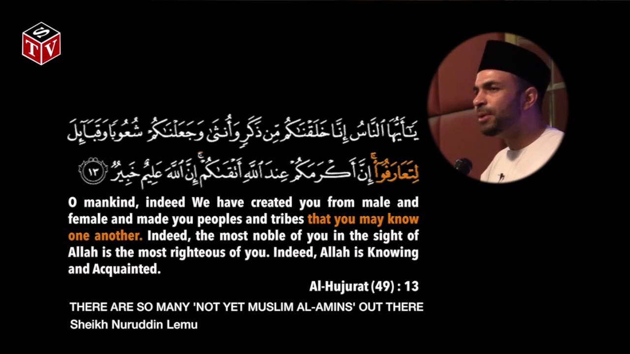 There Are So Many of 'Not Yet Muslim Al Amins' Out There - Sheikh ...