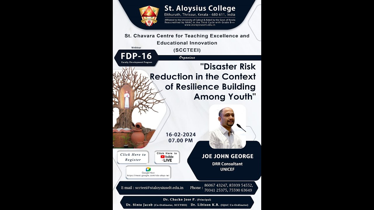 FDP 16 : Disaster Risk Reduction in The Context of Resilience Building ...