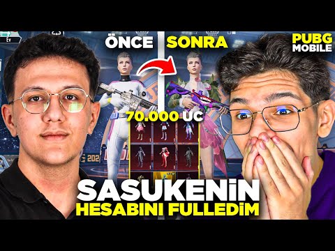 SASUKENİN HESABINI FULLEDİM!! MASKARAYI ÇIKARTTIM! 75.000UC - PUBG MOBİLE