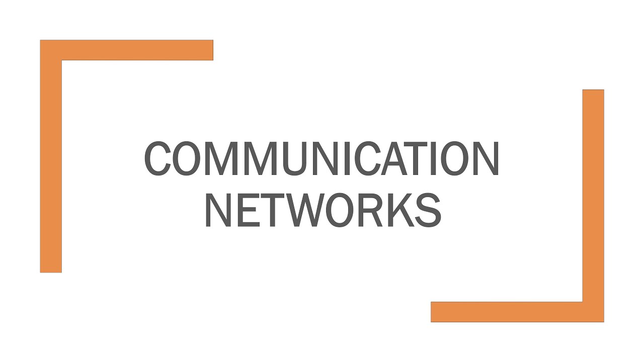 Communication Networks - YouTube