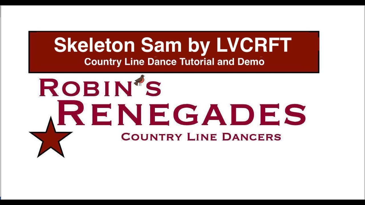 Skeleton Sam by LVCRFT Line Dance Tutorial and Demo - YouTube