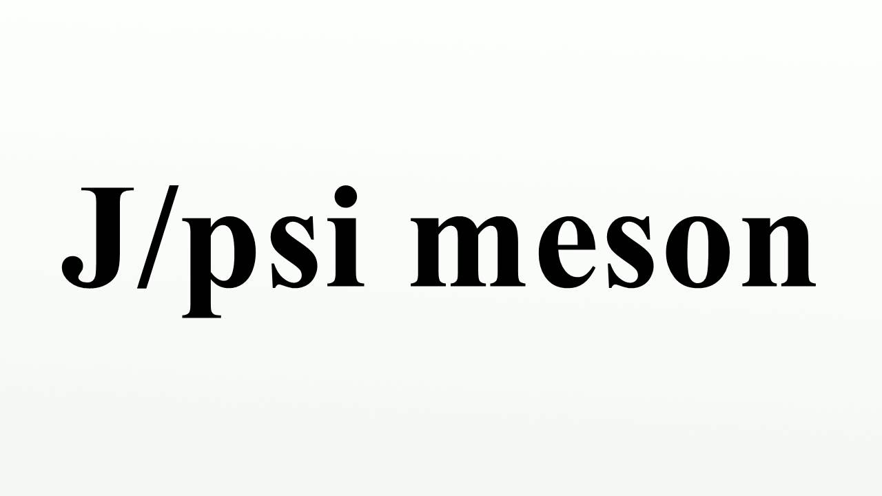 J/psi meson - YouTube