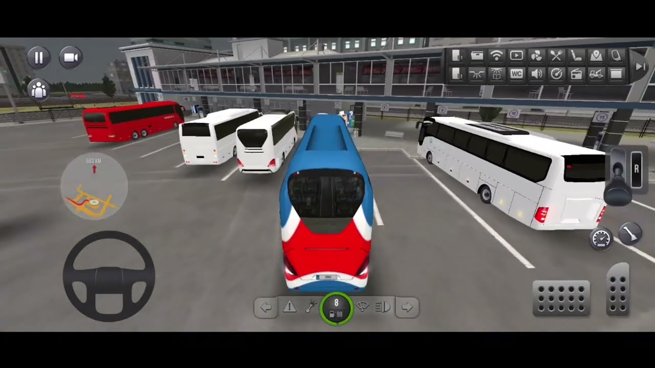 Coach bus driving simulator android ios WALKTHROUGH GAMEPLAY 👮‍♀️👮 BUS ...