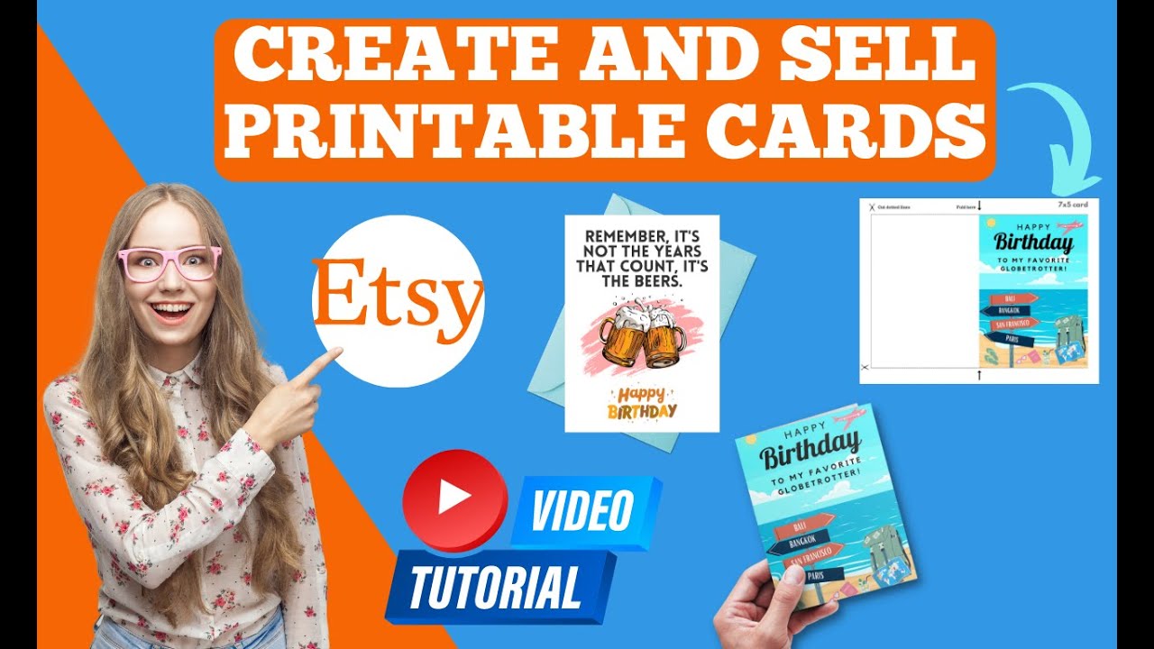 Make Money Selling Printable Greeting Cards On ETSY - FREE! - Step-By ...