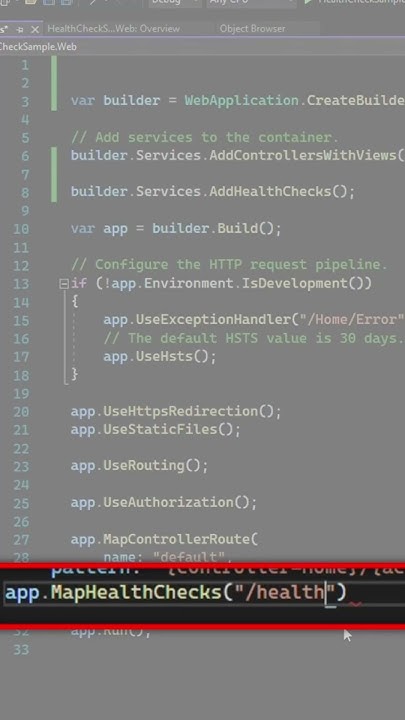 Health Checks in .Net Core #shorts #sneakpeak #azure #dotnet # ...