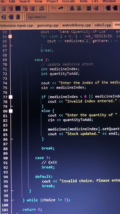 medicine stock c++#coders #codinglife #codelife #codemasters #coding #codingninja #code #cpp # ...