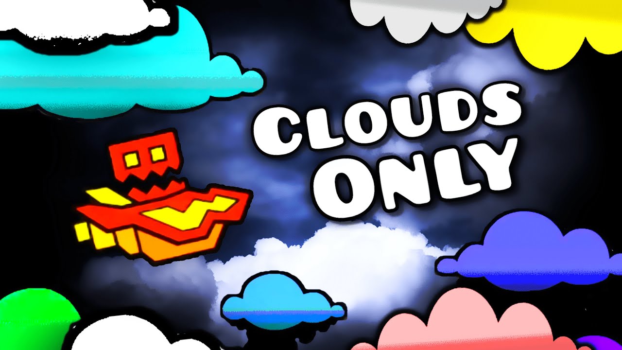 Clouds Only BUILDING CHALLENGE - Geometry Dash - YouTube