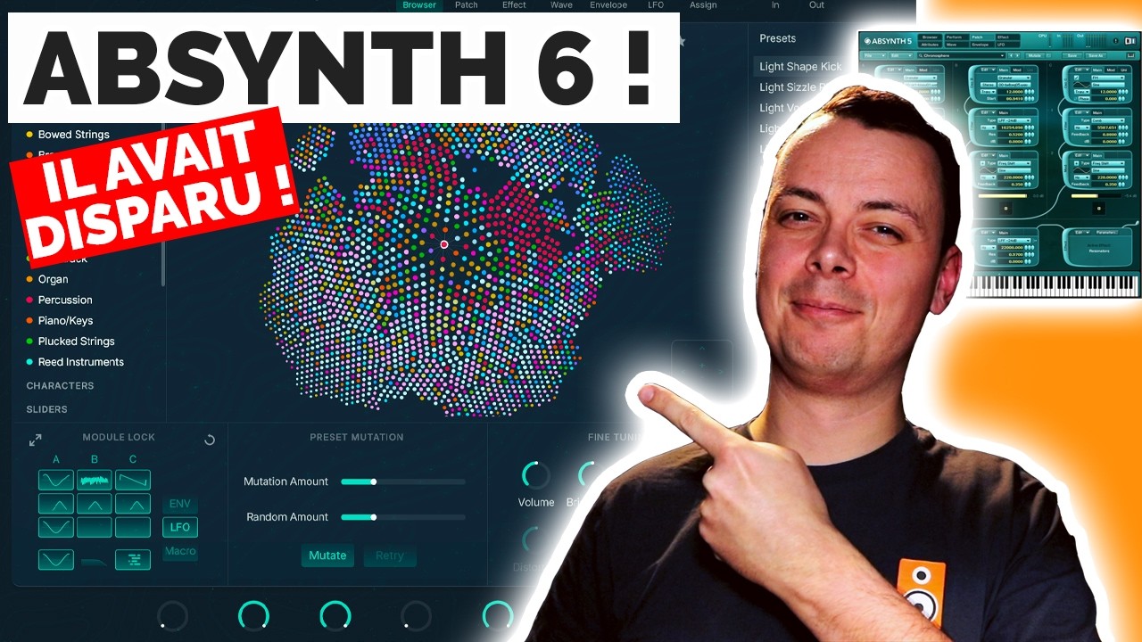 ABSYNTH 6 : le RETOUR d'un SYNTHÉ CULTE (premières impression !) - YouTube